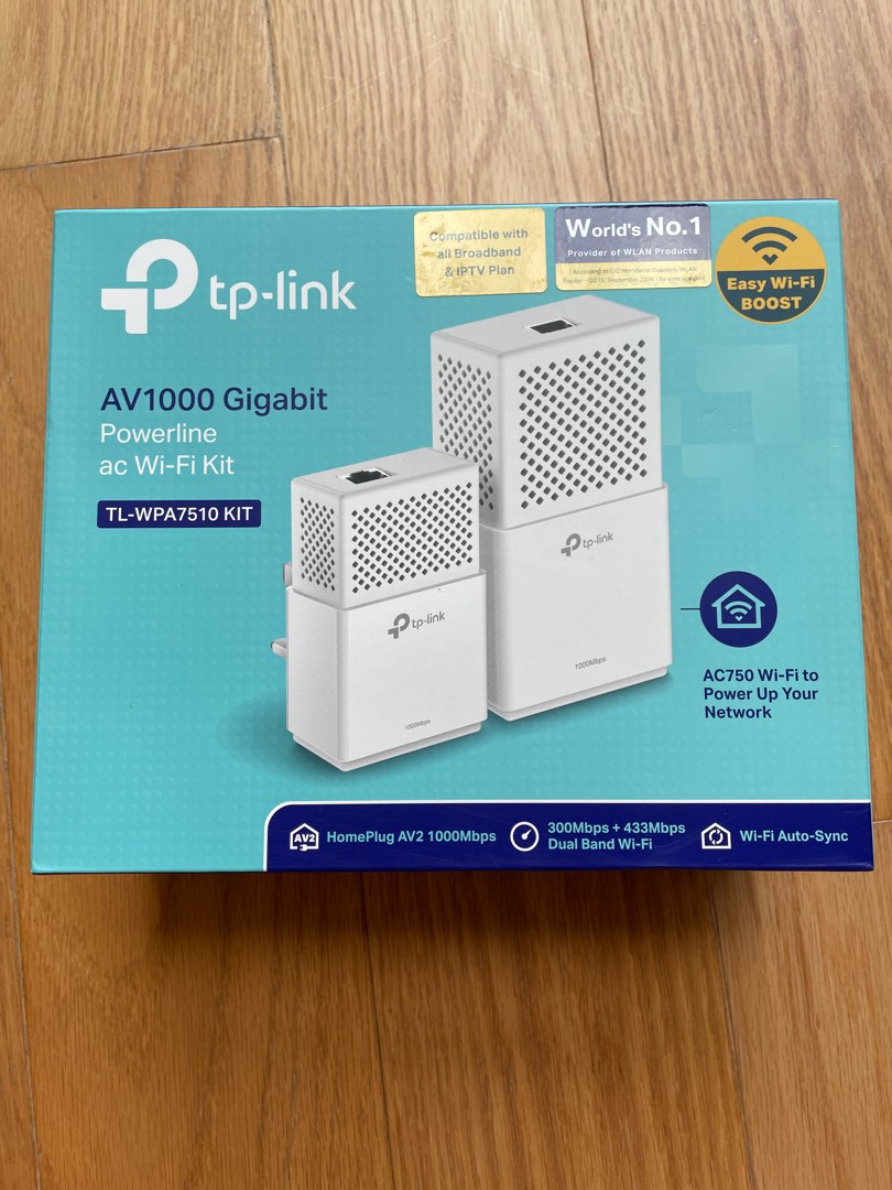 TP Link AV1000 Powerline WIFI extender, Computers & Tech, Parts ...