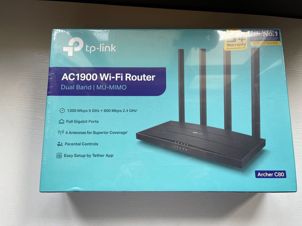 全新TP-link AC1900 Wi-Fi Router, 電腦＆科技, 電腦周邊及配件, Wifi及上網相關產品 - Carousell