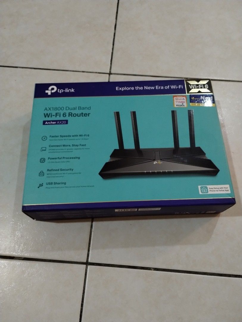 TP-Link Archer AX20 router, Computers & Tech, Parts & Accessories ...