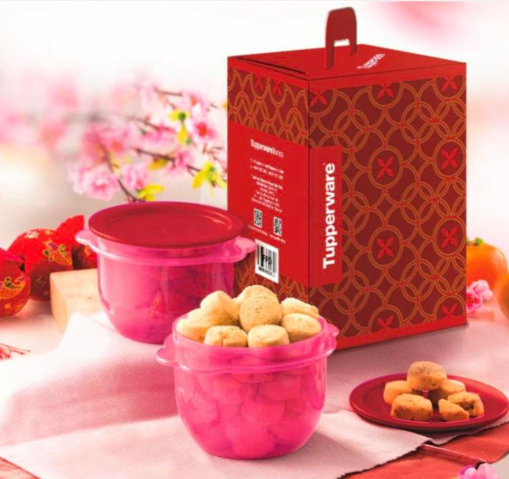 Tupperware CNY Cookies Gift Set, Food & Drinks, Gift Baskets & Hampers ...