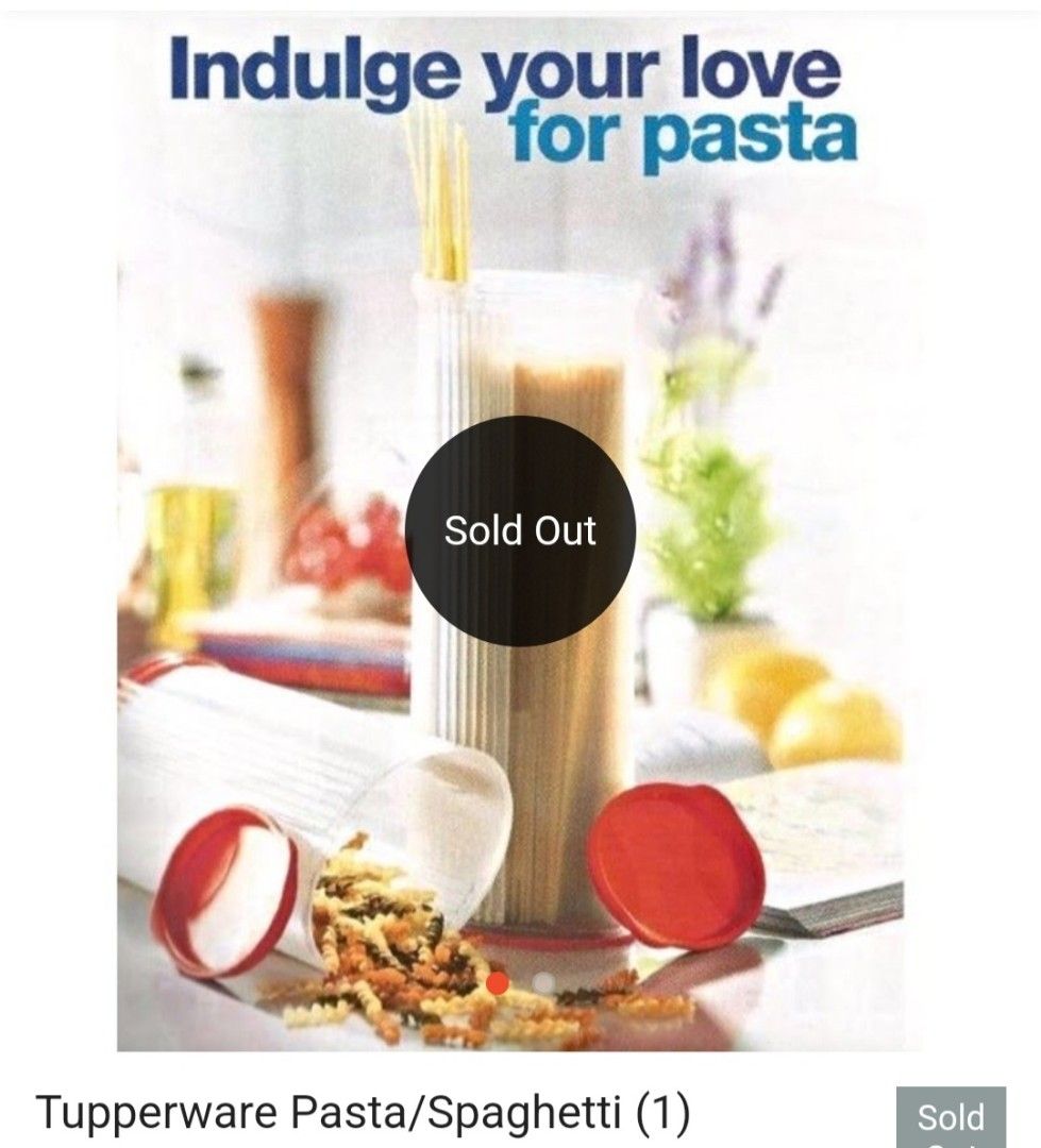 Tupperware Spaghetti Dispenser & Storage, Furniture & Home Living ...
