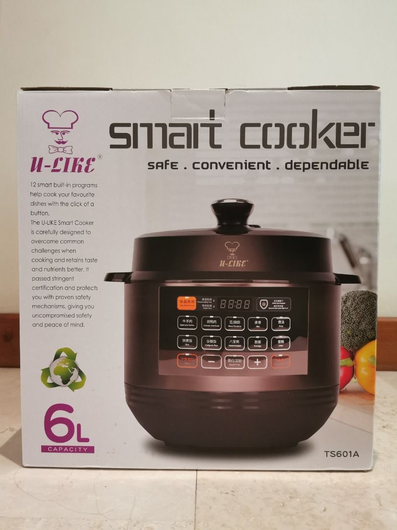 U LIKE SMART COOKER PRESSURE COOKER, TV & Home Appliances, Kitchen ...