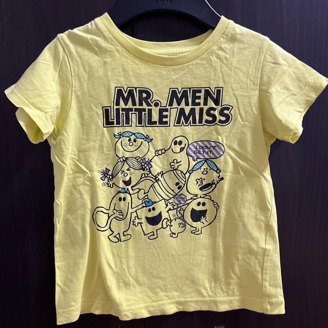Uniqlo Mr. men little miss shirt size 110 fits 3 to 5 years old, Babies ...