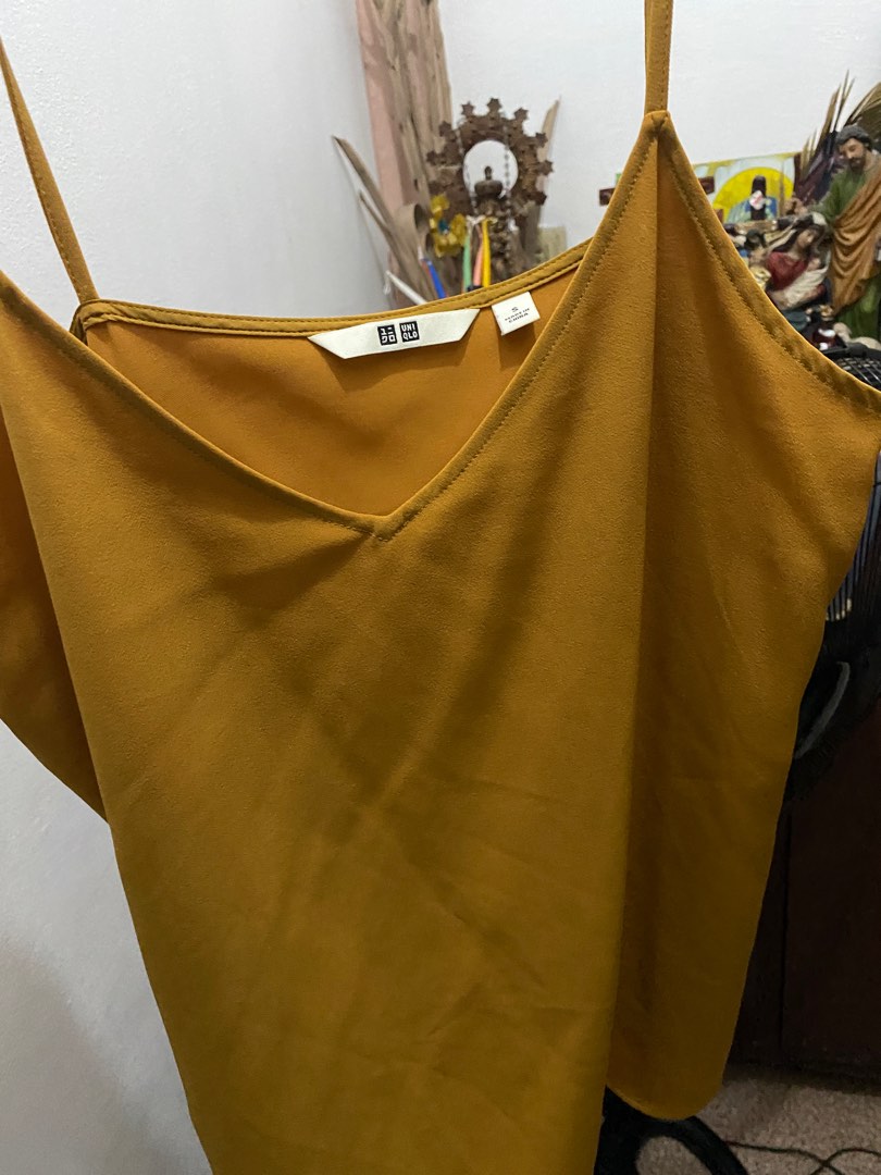 Uniqlo mustard cami top, Women's Fashion, Undergarments & Loungewear on ...