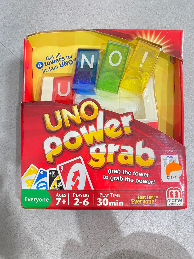 UNO POWER GRAB, Hobbies & Toys, Toys & Games on Carousell