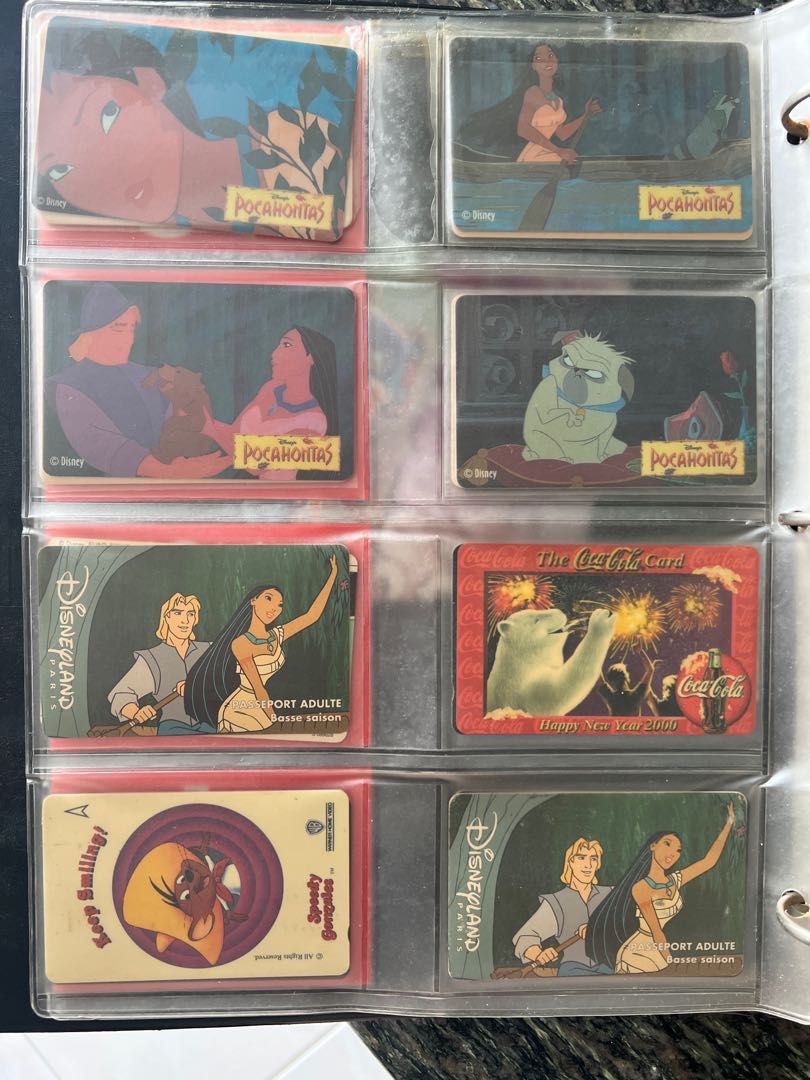Vintage Telecom Phone Cards, Disney Sprint Cards, Transitlink Cards ...