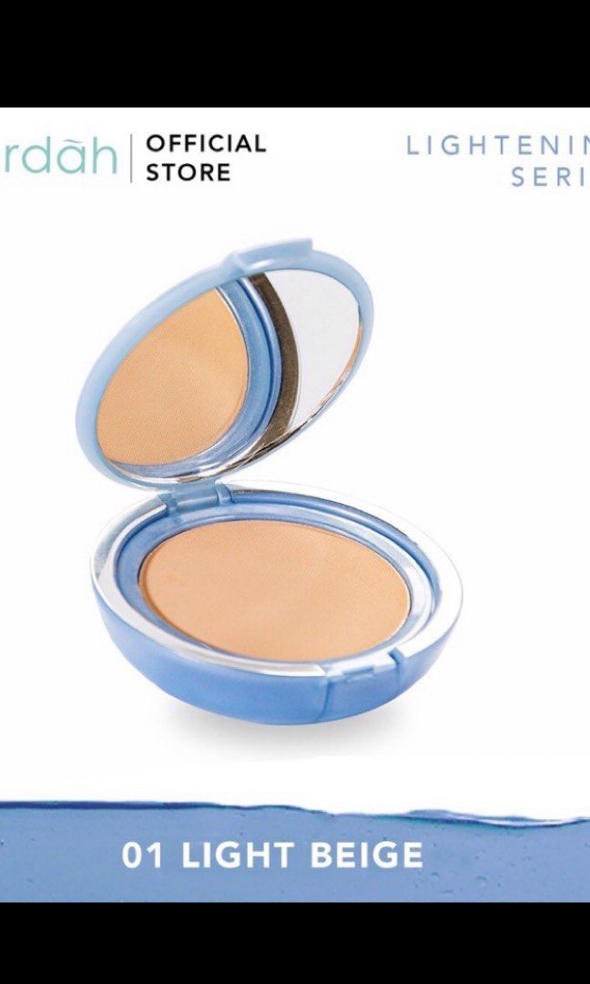 Wardah Lightening Powder Foundation Light Beige (01), Beauty & Personal ...