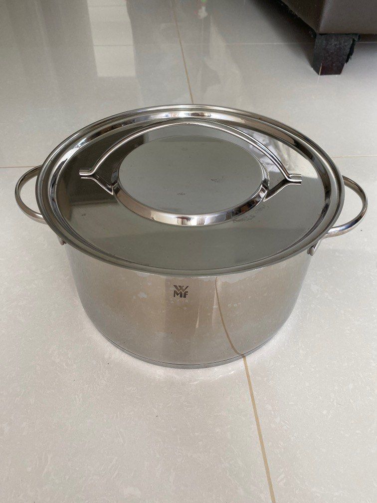WMF 10 inch stainless steel pot, Furniture & Home Living, Kitchenware ...