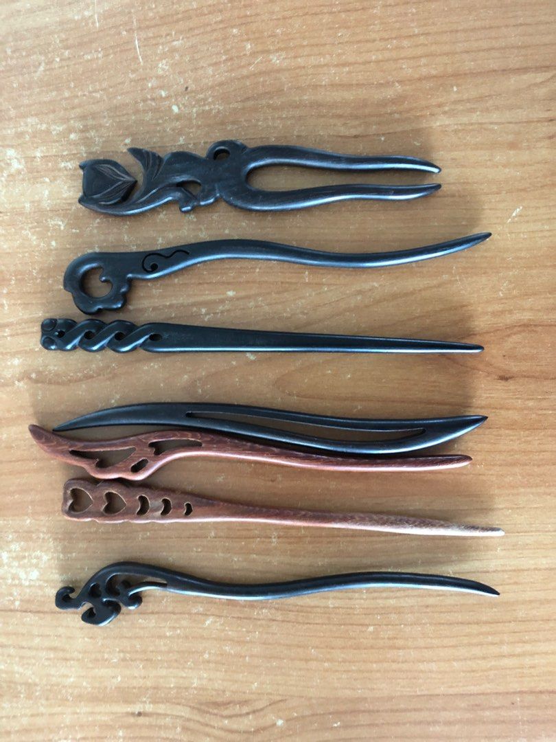 Wooden Hair pins 180mm, Beauty & Personal Care, Hair on Carousell