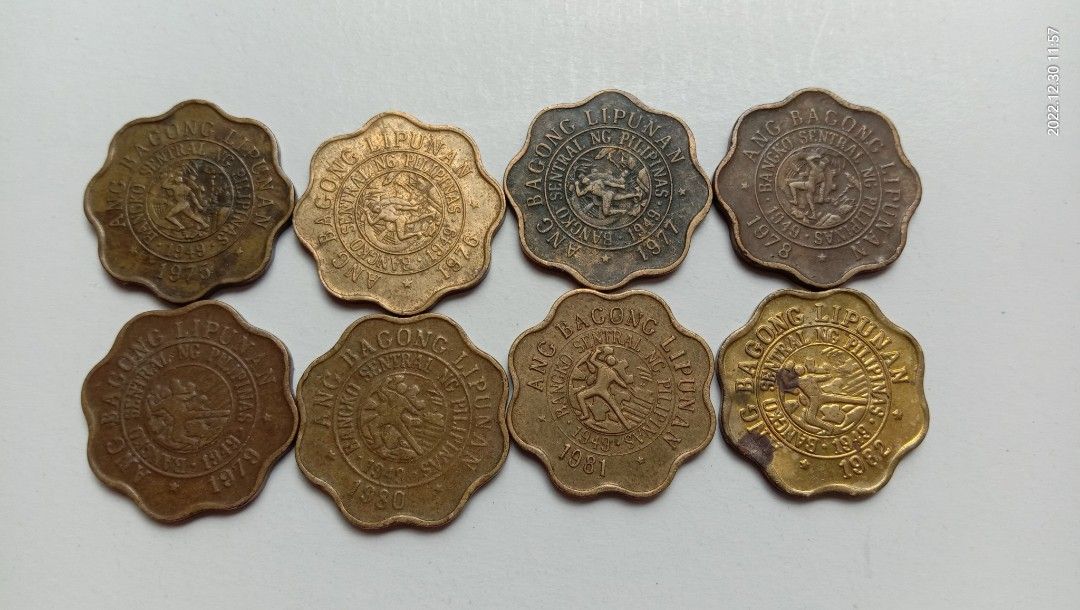 Year set of 5 Sentimo Philippine coins, Hobbies & Toys, Memorabilia ...
