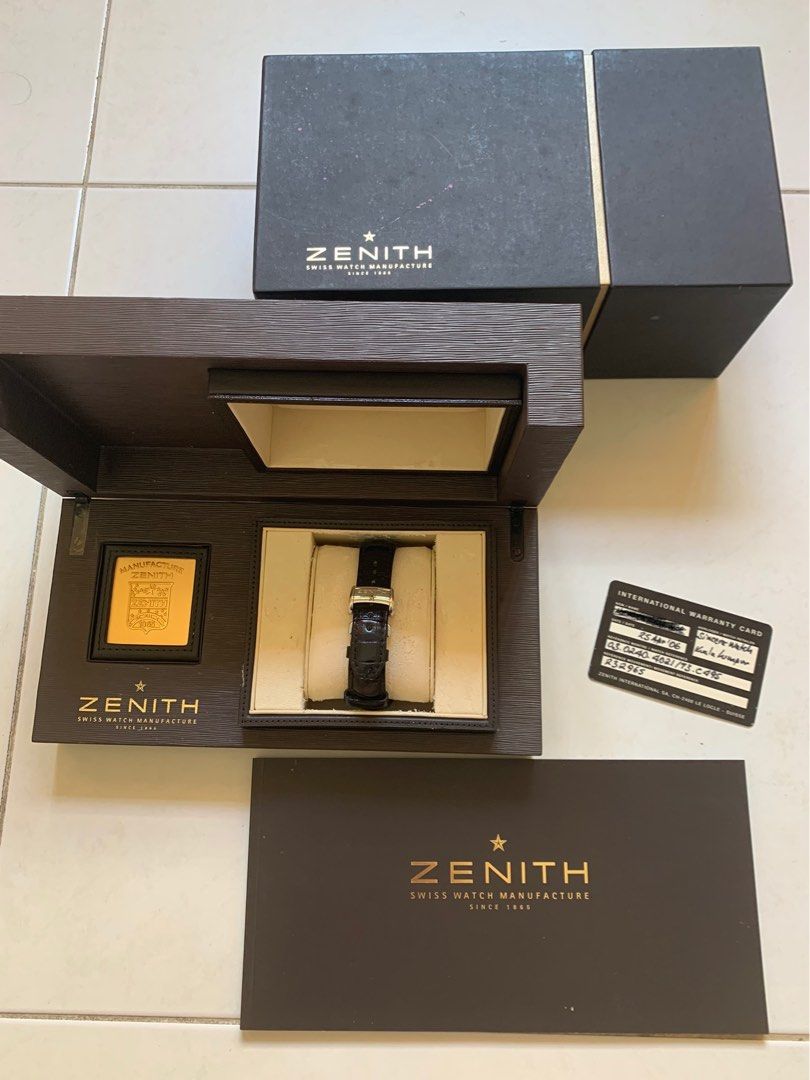 Zenith El Primero Chronomaster cobalt dial (full set!), Luxury, Watches on Carousell