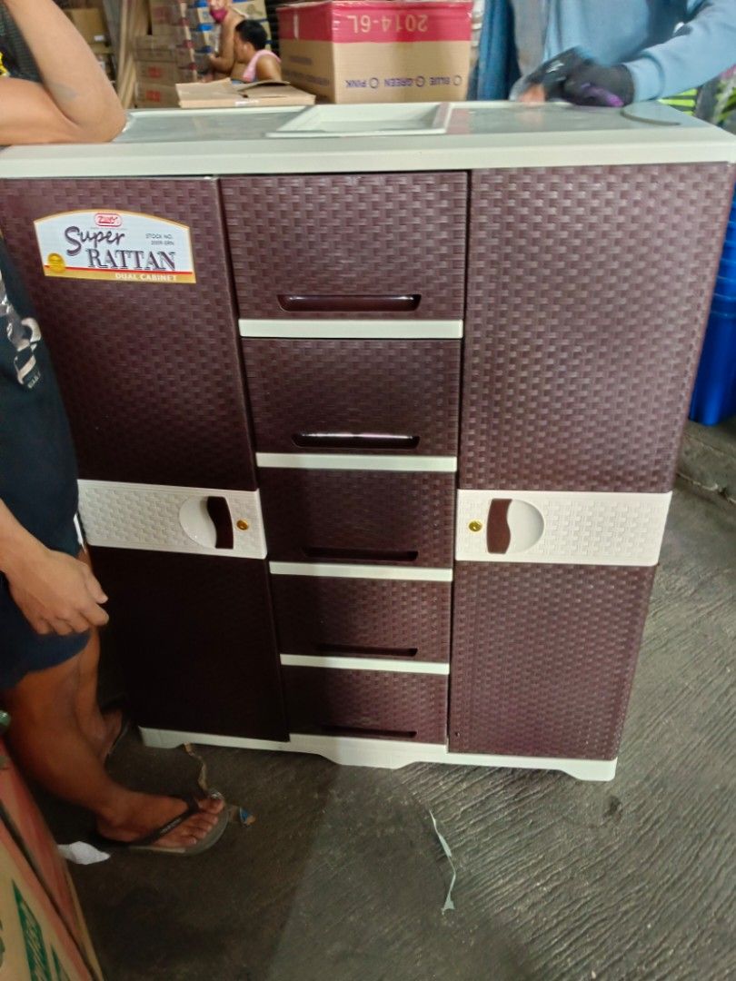 ZOOEY SUPER RATTAN DUAL CABINET, Furniture & Home Living, Home Decor ...