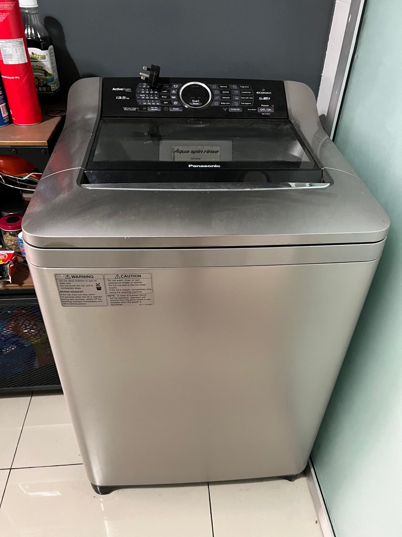 13.5 kg Top Load Washing Machine Panasonic NA-F135X1 Econavi Active ...