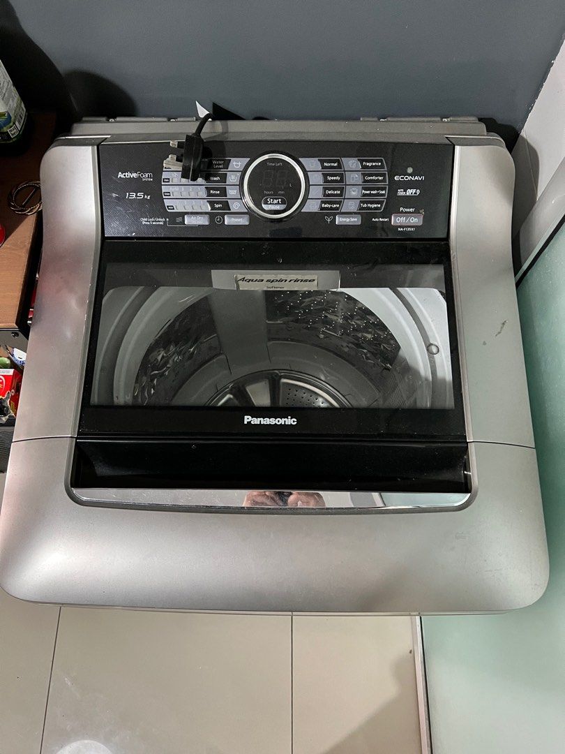 13.5 kg Top Load Washing Machine Panasonic NA-F135X1 Econavi Active ...