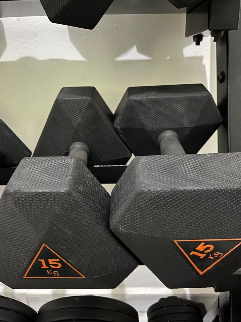 15kg Dumbbell, Sports Equipment, Exercise & Fitness, Weights ...