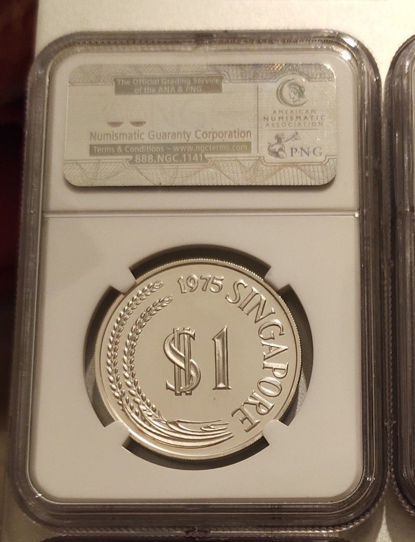 1975 Singapore Merlion $1 Silver Proof Coin - NGC graded PF 69, Hobbies & Toys, Memorabilia ...