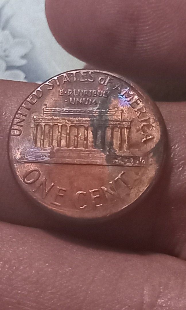 1986 lincoln penny off centered error, Hobbies & Toys, Memorabilia & Collectibles, Currency on ...