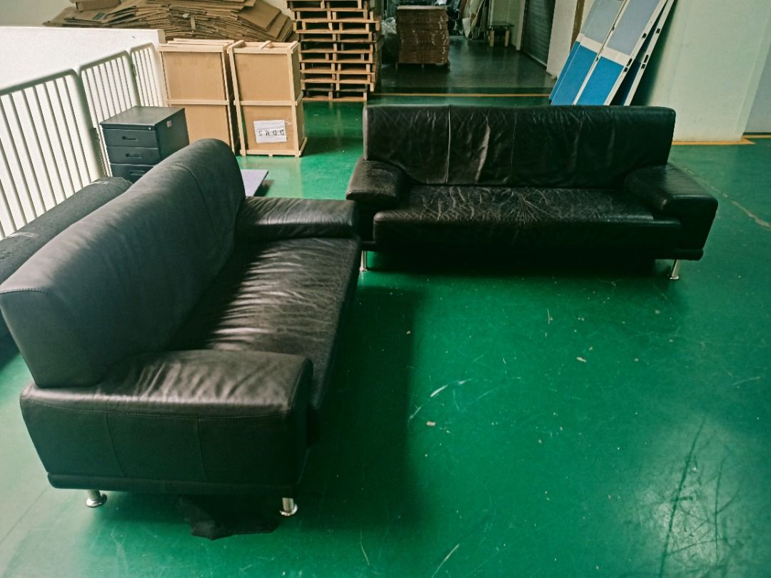 2 seater 3 seater sofa PU PVC, Furniture & Home Living, Furniture ...