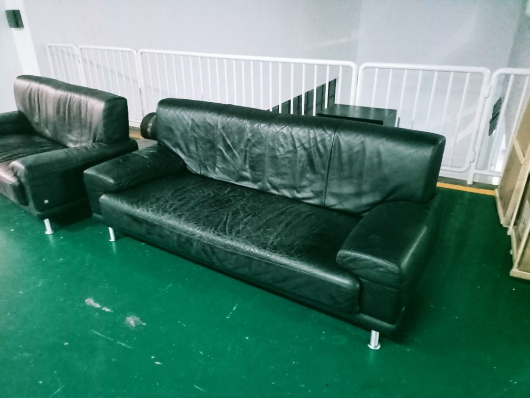 2 seater 3 seater sofa PU PVC, Furniture & Home Living, Furniture ...