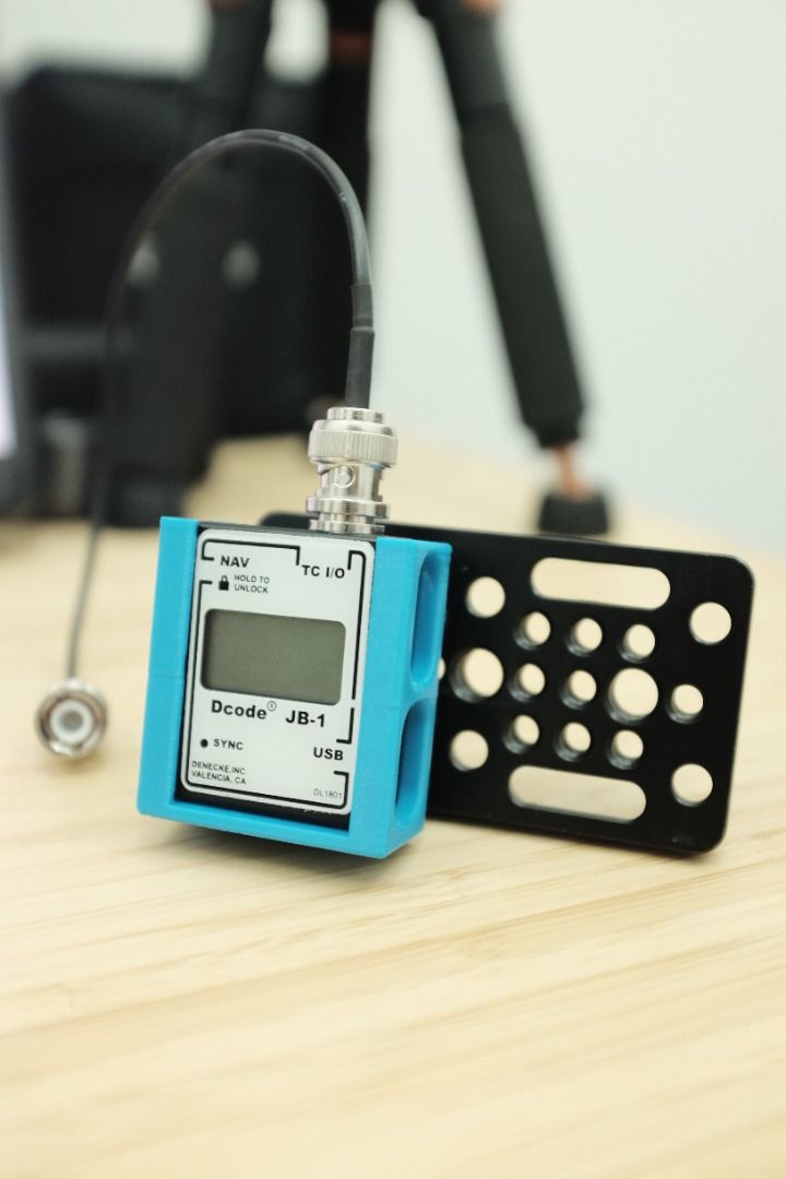 [3D printed] Mount Holder for Denecke JB-1 Syncbox Timecode Generator, Audio, Other Audio ...
