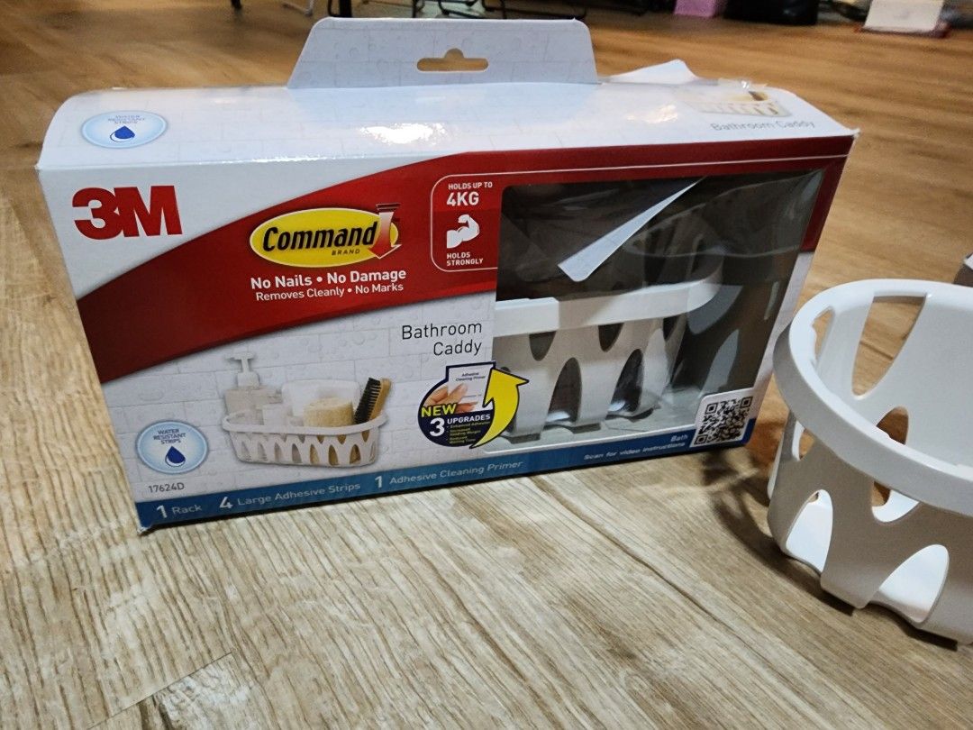 3M Command Shelf and Basket Set, Furniture & Home Living, Bathroom ...