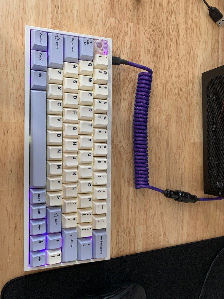 60% CUSTOM KEYBOARD KBD FANS AND COILED CABLE, Computers & Tech, Parts ...