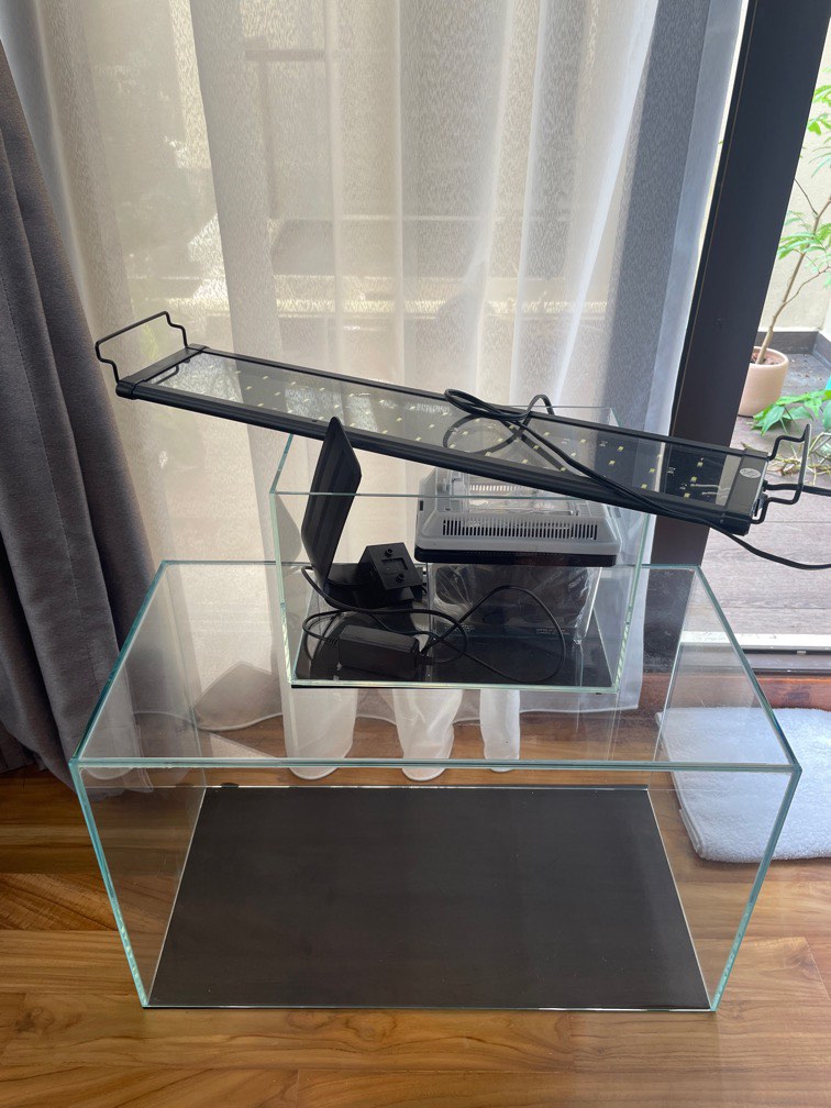 60cm & 30cm fish tanks with lighting and base, Pet Supplies, Homes & Other Pet Accessories on ...