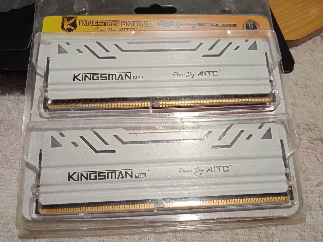8GB DDR4 3200Mhz AIT Kingsman RAM White High Quality Desktop Memory ...