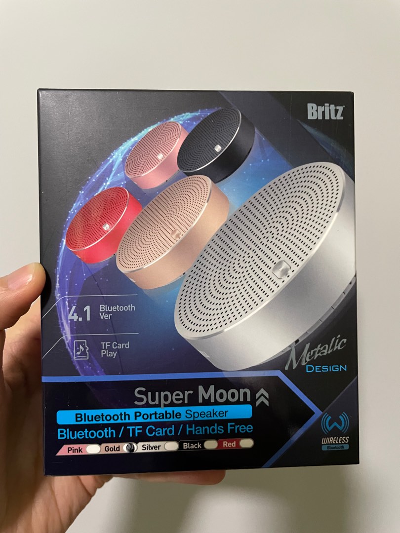 韓國藍牙喇叭 [Britz] BZ-A20 Bluetooth Speaker -Gold, 音響器材, Soundbar、揚聲器、藍牙喇叭、耳擴 - Carousell