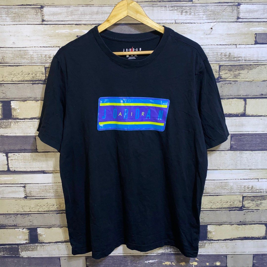 Air Jordan box logo, Men's Fashion, Tops & Sets, Tshirts & Polo Shirts ...