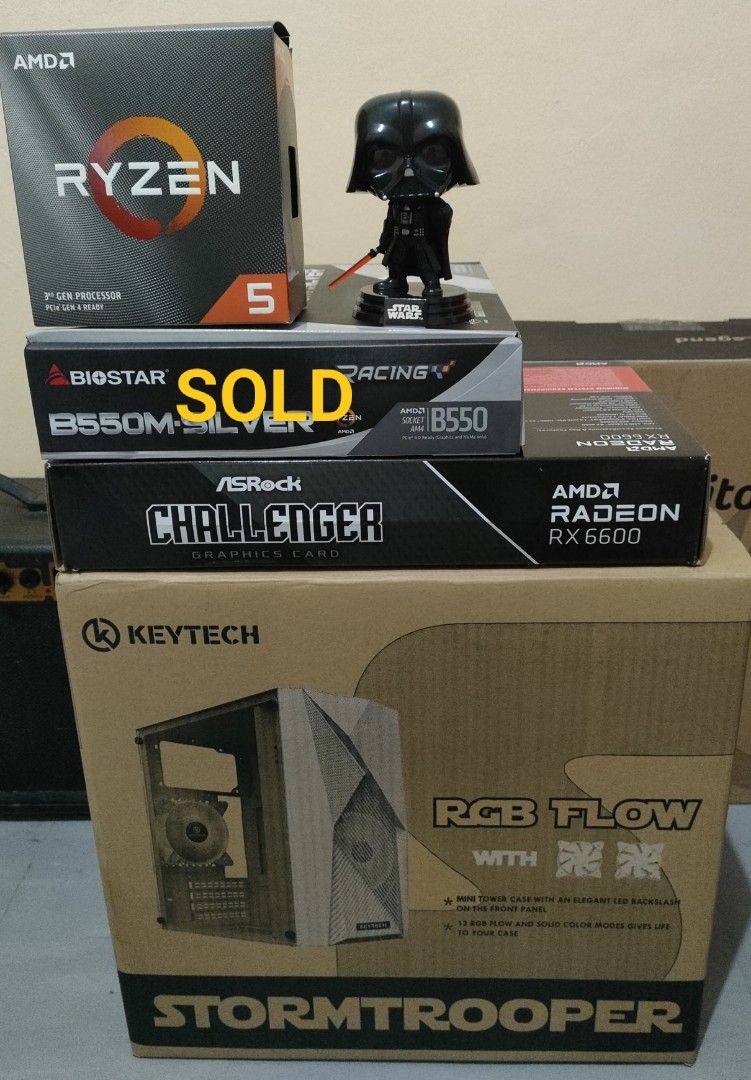 AMD - RYZEN 5 3600 | RX 6600 | MATX CASE, Computers & Tech, Parts ...