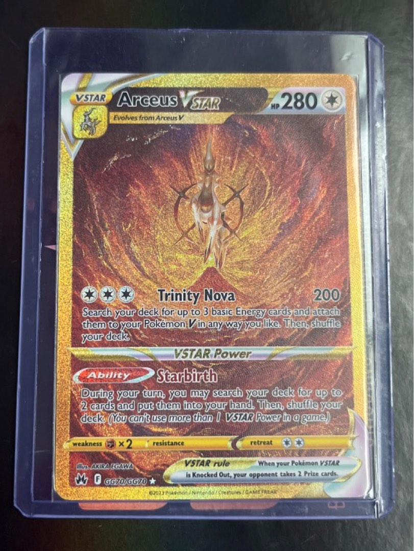 Arceus Vstar Gold for $240, Hobbies & Toys, Toys & Games on Carousell