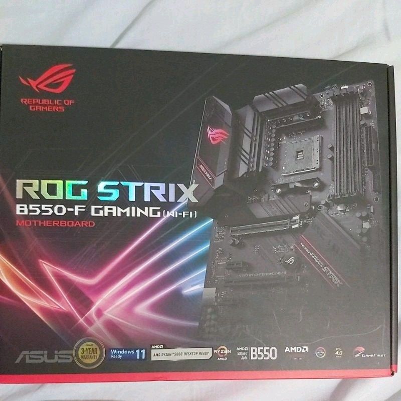 ASUS ROG STRIX B550-F GAMING (WIFI) MOTHERBOARD, Computers & Tech ...