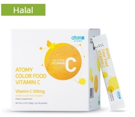 Atomy Color Food Vitamin C (2g x 90 packs) / Halal Certified ...
