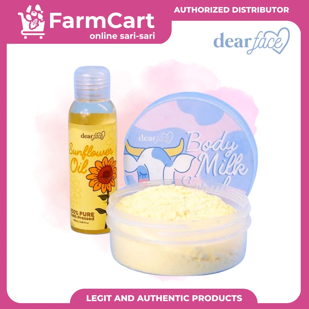 Authentic Dear Face Body Milk Scrub and Sunflower Oil, Beauty ...