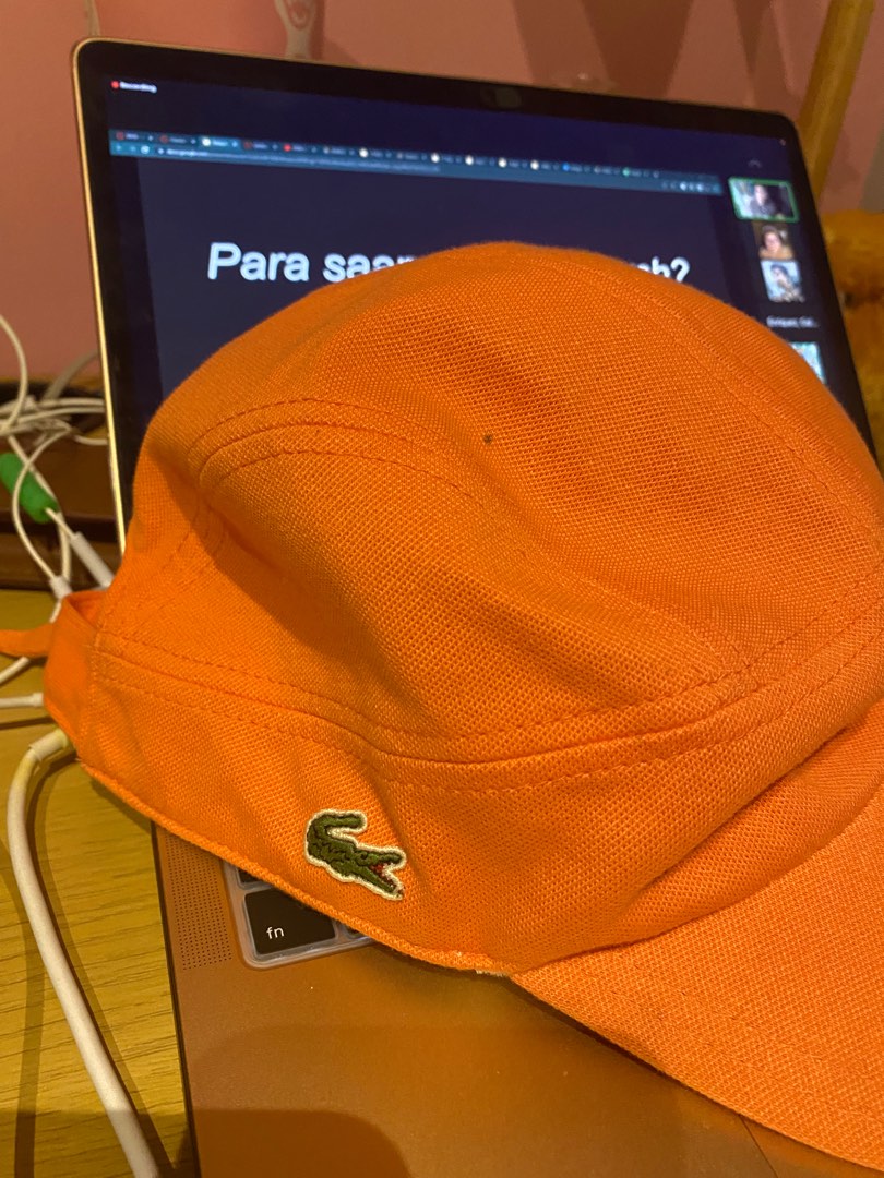 AUTHENTIC PEACH LACOSTE CAP, Men's Fashion, Watches & Accessories, Caps ...