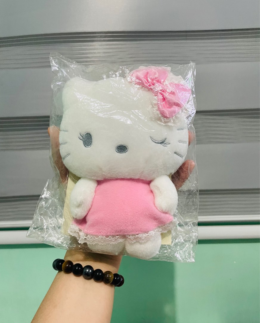 Authentic Sanrio Hello Kitty Plush (with sanrio freebies), Hobbies ...