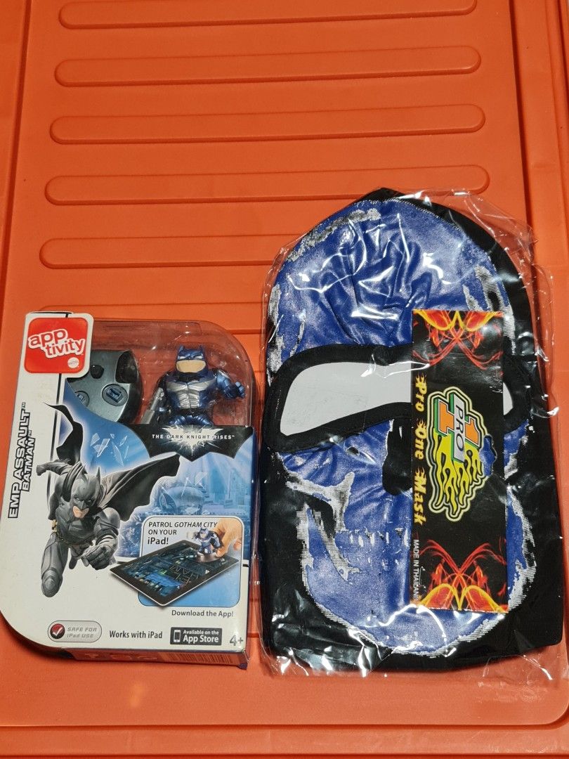 Batman EMP assault Apptivity & skeleton full face mask, Hobbies & Toys ...