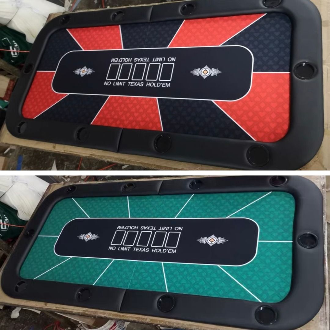 Bifold Tabletop Poker Table Texas Holdem Poker Chips COPAG Cards Poker ...