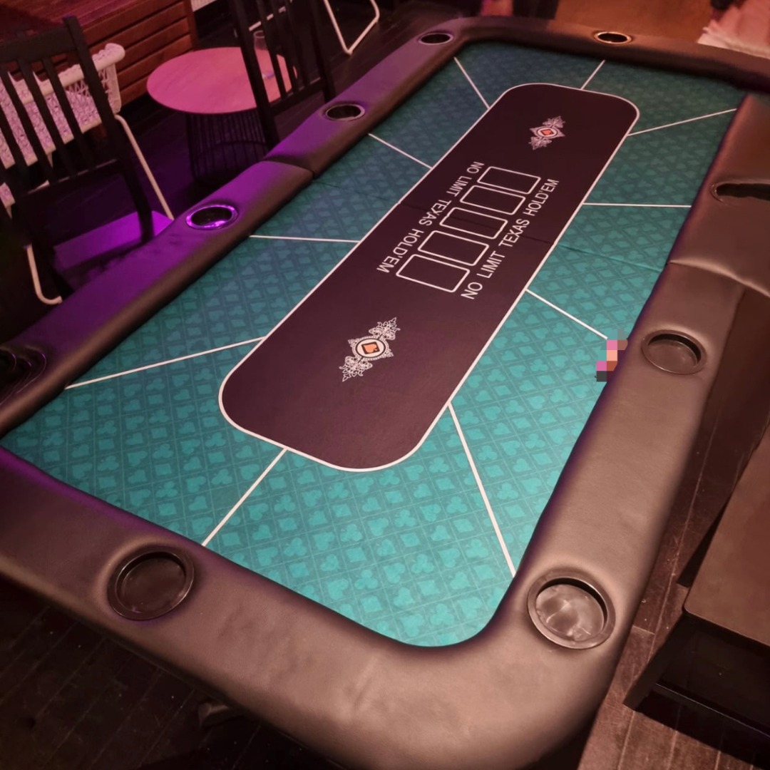 Bifold Tabletop Poker Table Texas Holdem Poker Chips COPAG Cards Poker ...