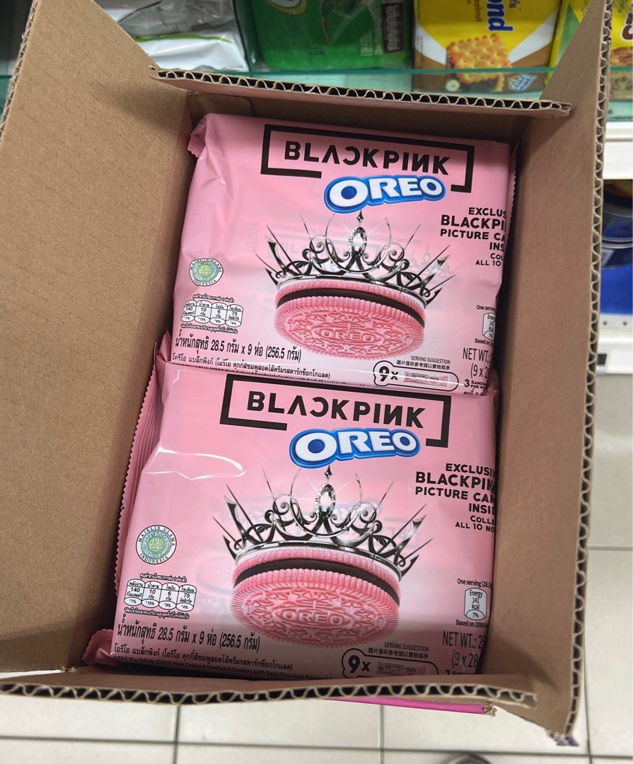 Black pink Oreo, Food & Drinks, Packaged & Instant Food on Carousell