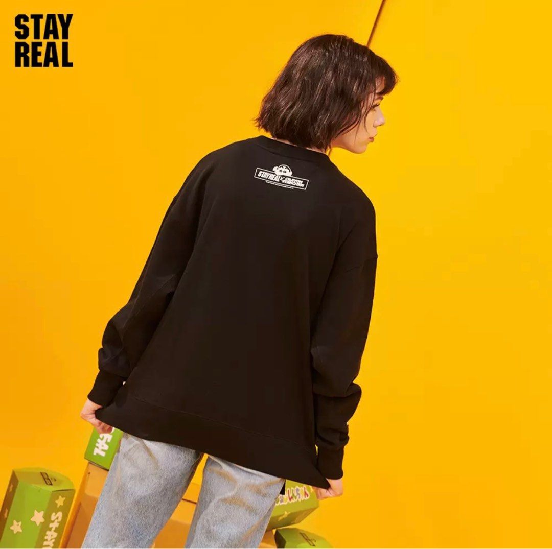 BNWT Stayreal X Crayon Shinchan pullover, Men's Fashion, Coats, Jackets ...