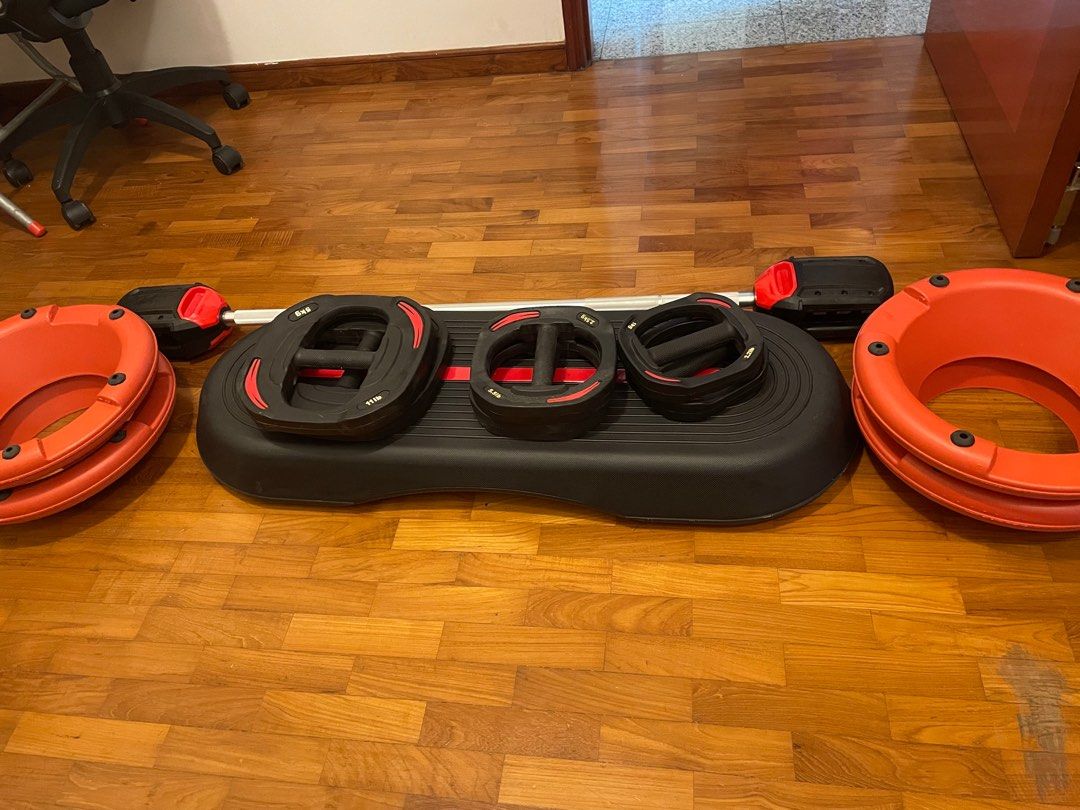 Bodypump complete set, Sports Equipment, Exercise & Fitness, Weights ...
