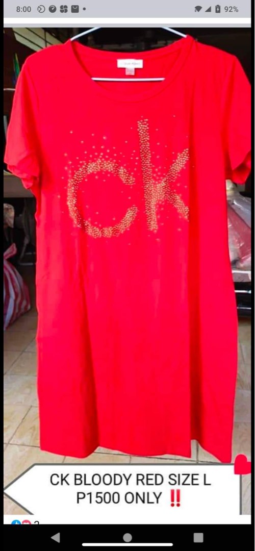 Calvin Klein CK Red Dress, Women's Fashion, Dresses & Sets, Dresses on ...