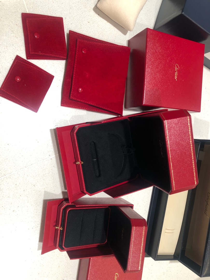 Cartier Love Bracelet and Duo Rings Boxes, Luxury, Accessories on Carousell