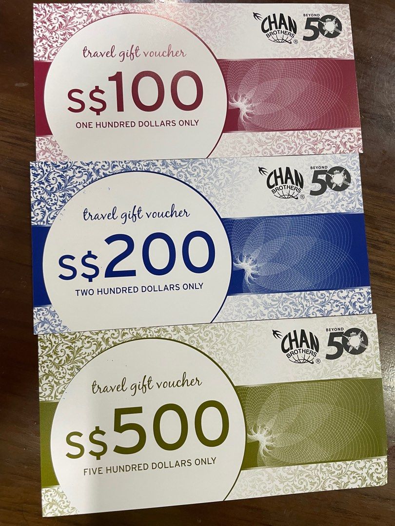 Chan brother travel vouchers, Tickets & Vouchers, Vouchers on Carousell