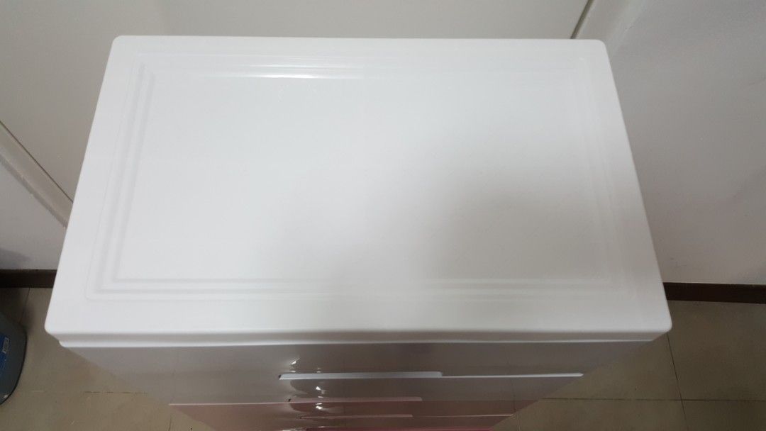 Children 6 Tier Plastic Mini Chest Drawers with rollers attach below ...