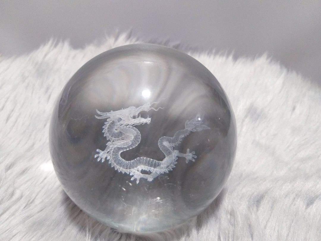 Chinese Dragon Crystal Orb, Hobbies & Toys, Memorabilia & Collectibles ...