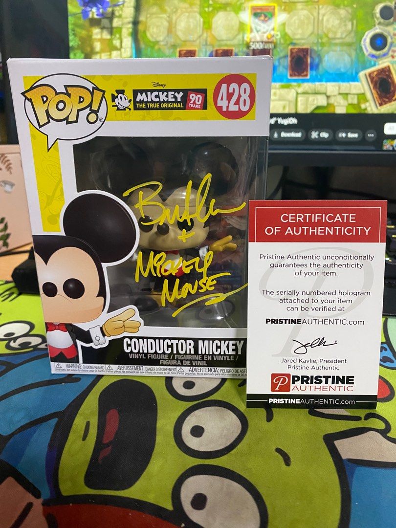 Conductor Mickey Mouse Autographed Disney Funko Pop by Bret Iwan ...