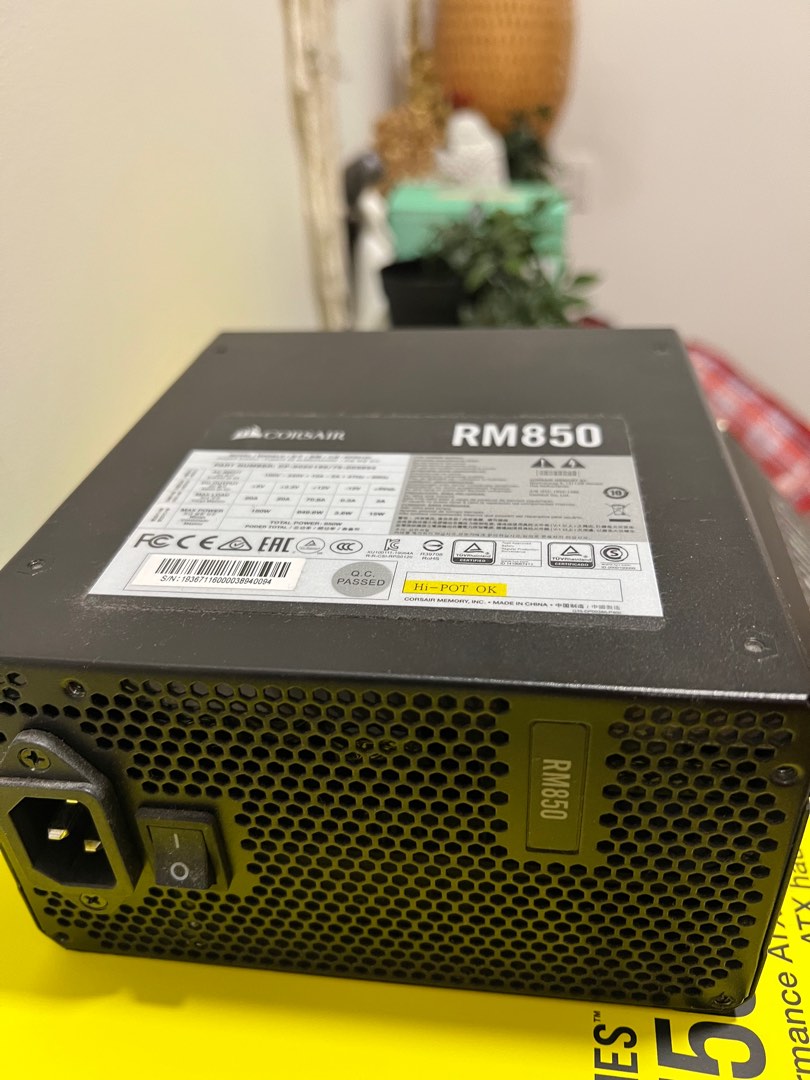Corsair Power Supply RM 850 80 plus gold, Computers & Tech, Parts ...